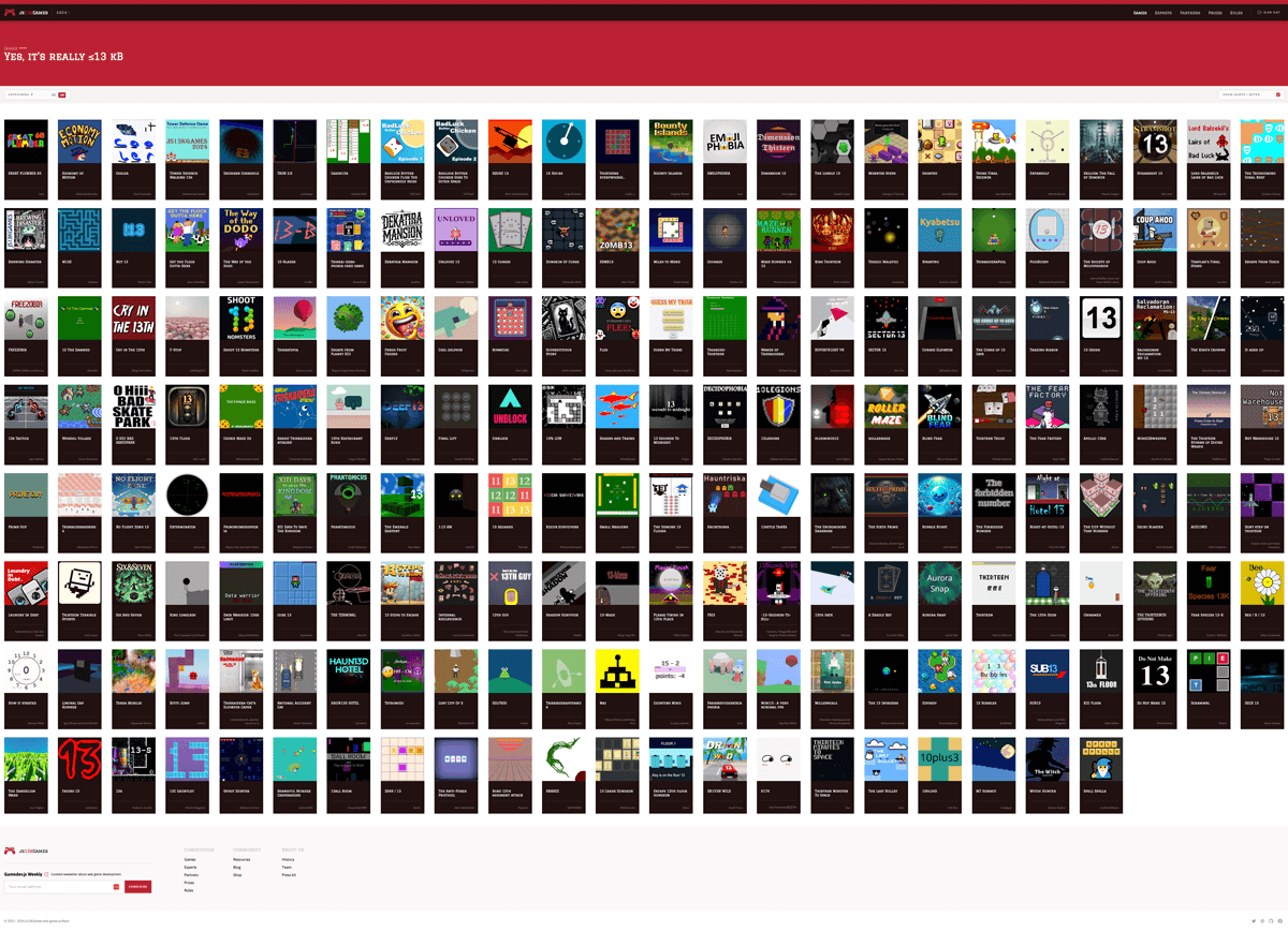 Winners announced! | js13kGames 2024